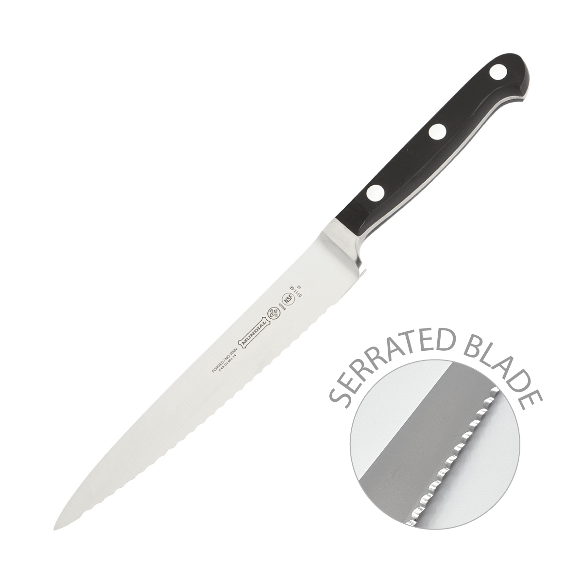 6" Utility Knife, Serrated - Utility Knives - Mundial ASIA